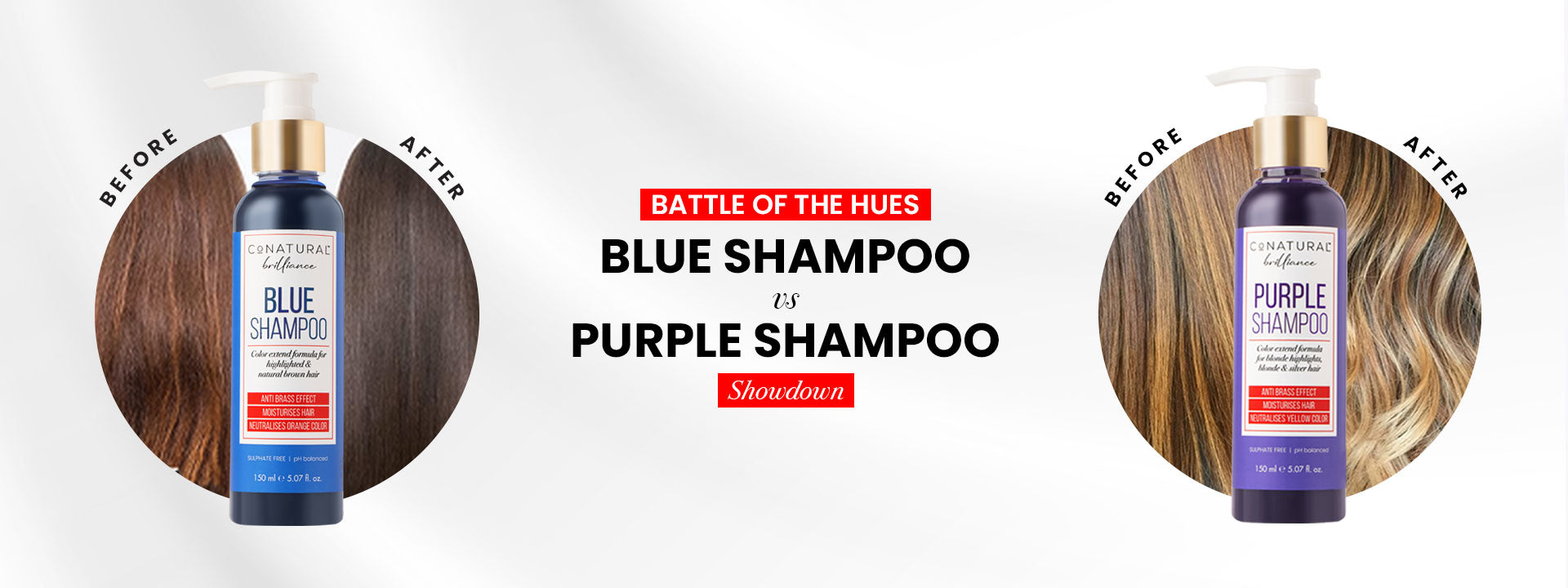 Battle of the Hues: Blue vs. Purple Shampoo Showdown – Conatural